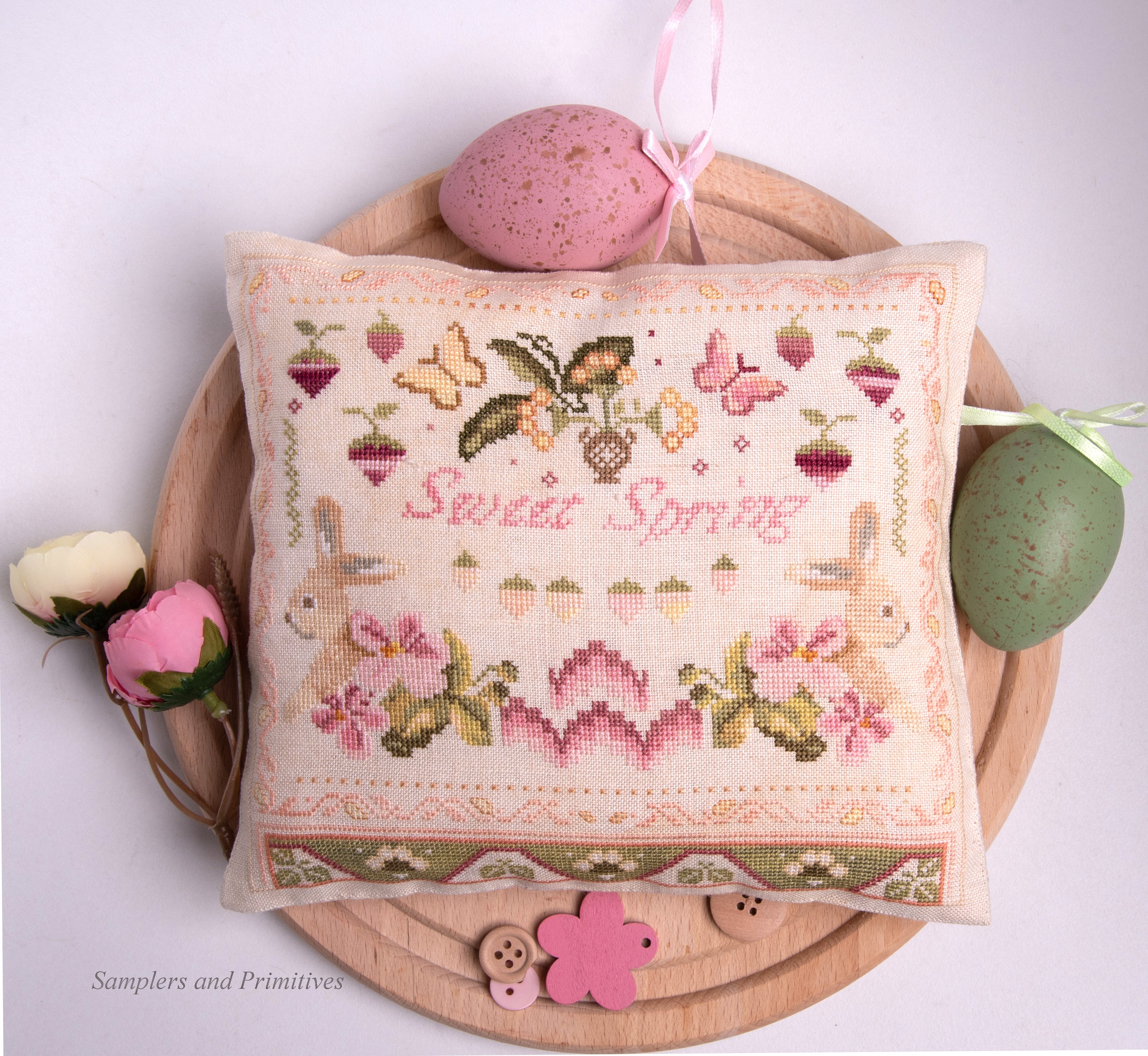 PREORDER: Sweet Spring by Samplers and Primitives – Stitchwork Design Co